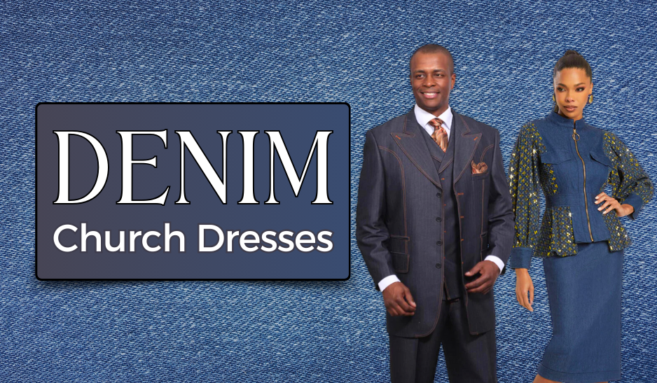 Denim Church Dresses – Church Suits Fast