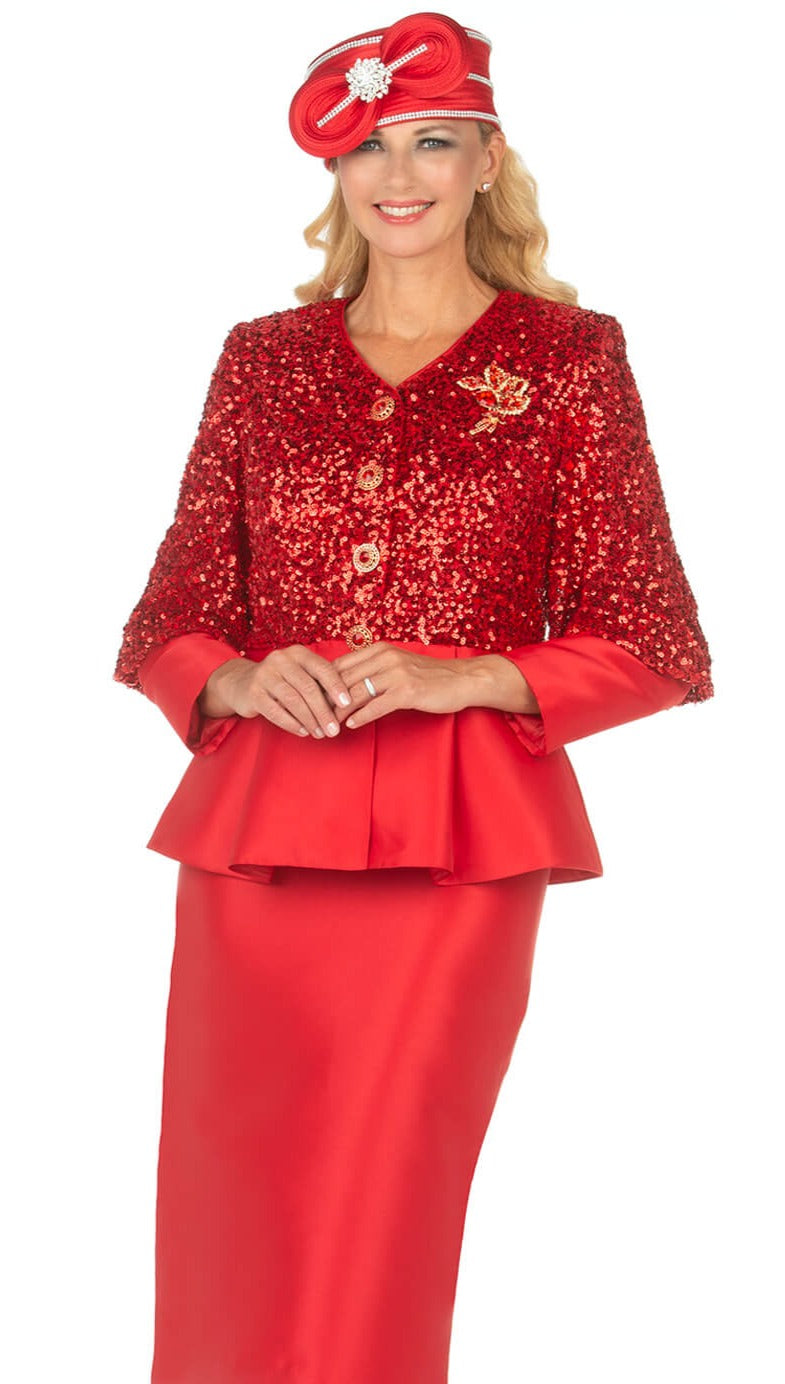 Giovanna G1171-RED Church Hat – Church Suits Fast
